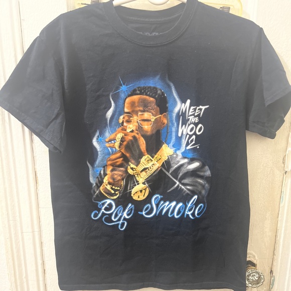 Trippie Redd | Shirts | Pop Smoke Meet The Woo Airbrush Black Graphics ...